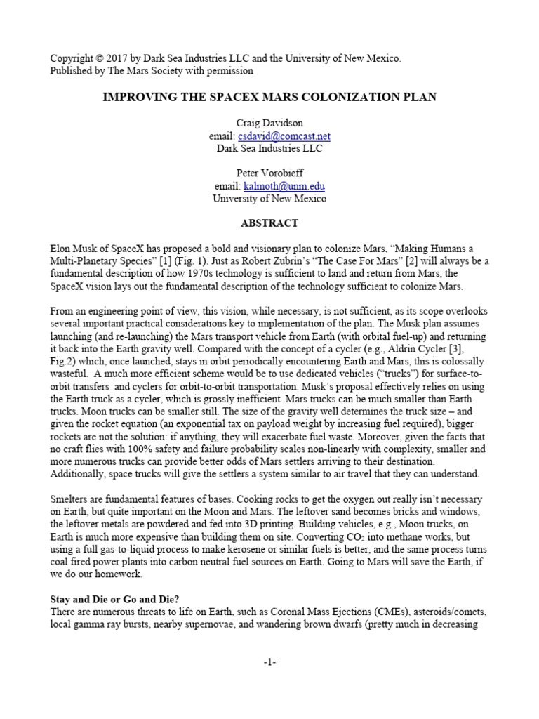 Martian exploration | PDF | Spacecraft Propulsion | Interplanetary Spaceflight