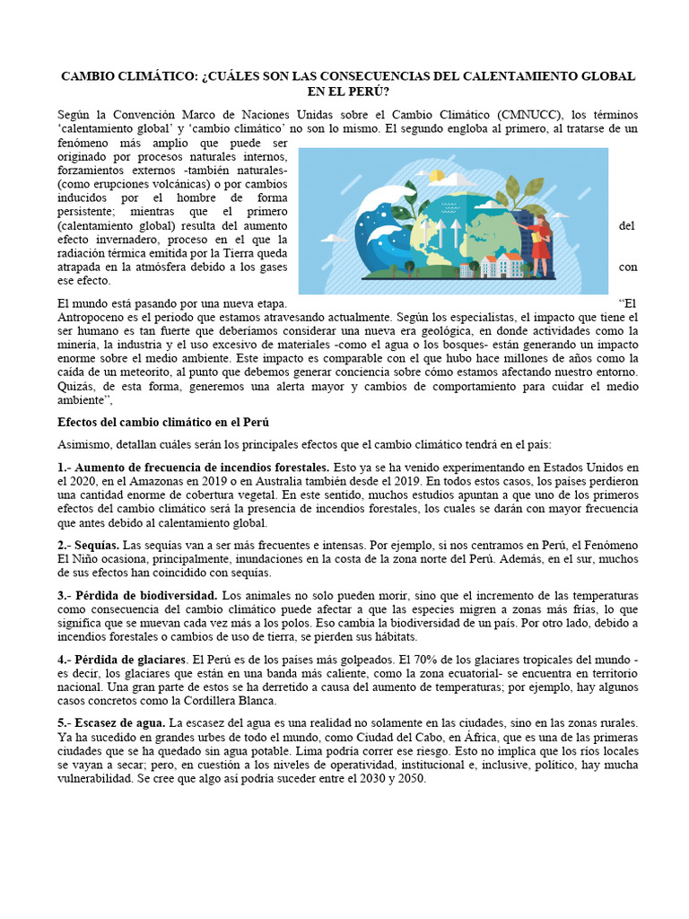 Cambio Climático | PDF | Cambio climático | Sequía