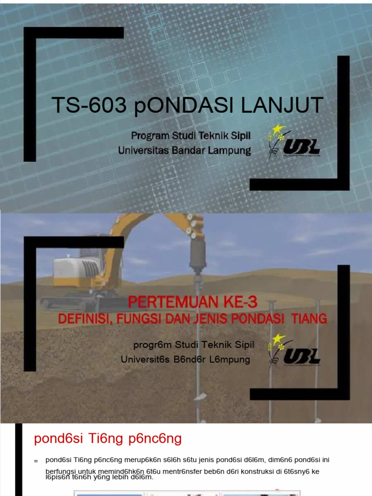 PDF 03 Definisi Fungsi Dan Jenis Pondasi Tiang | PDF