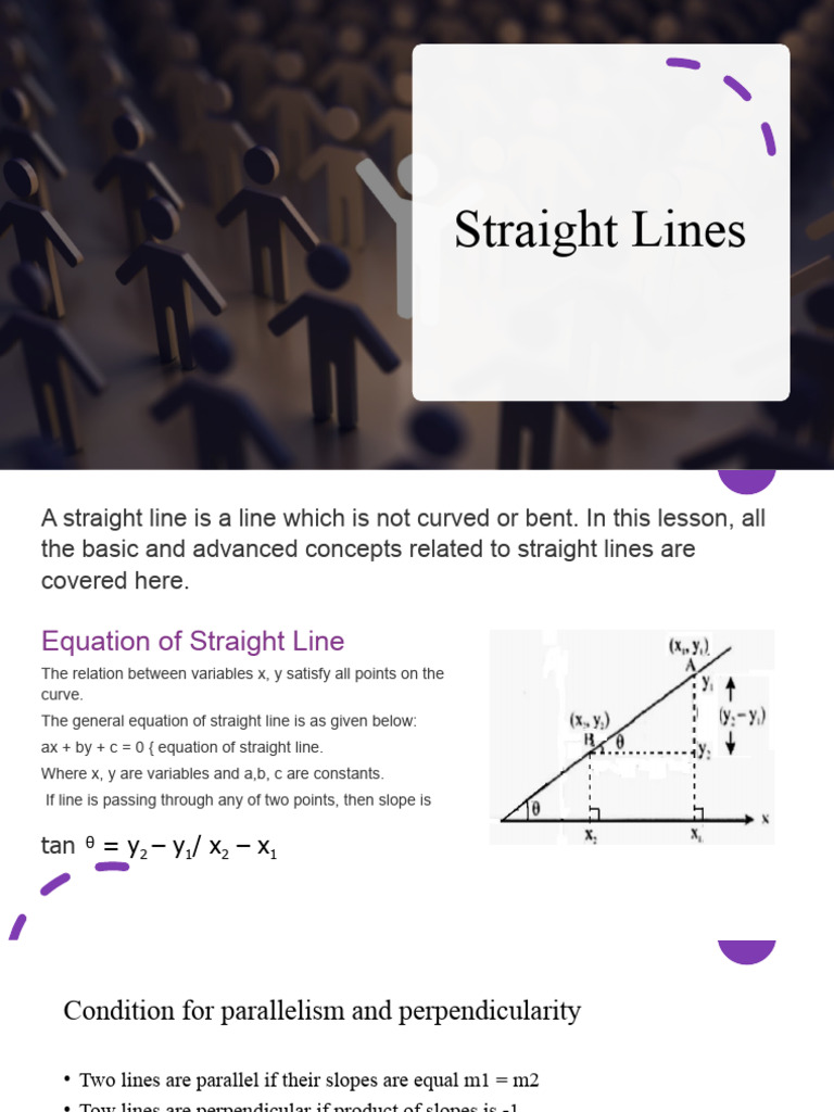 Straight Line Equations Explained | PDF