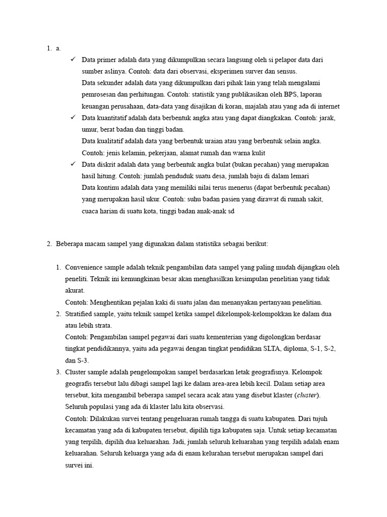 Macam-Macam Sampling | PDF