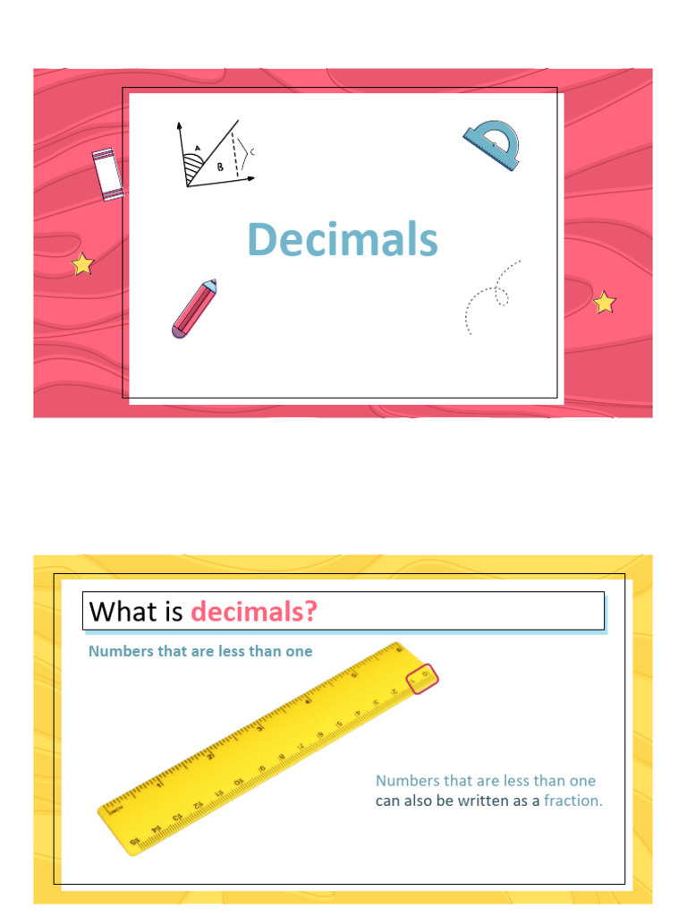 Decimals | PDF | Decimal | Arithmetic