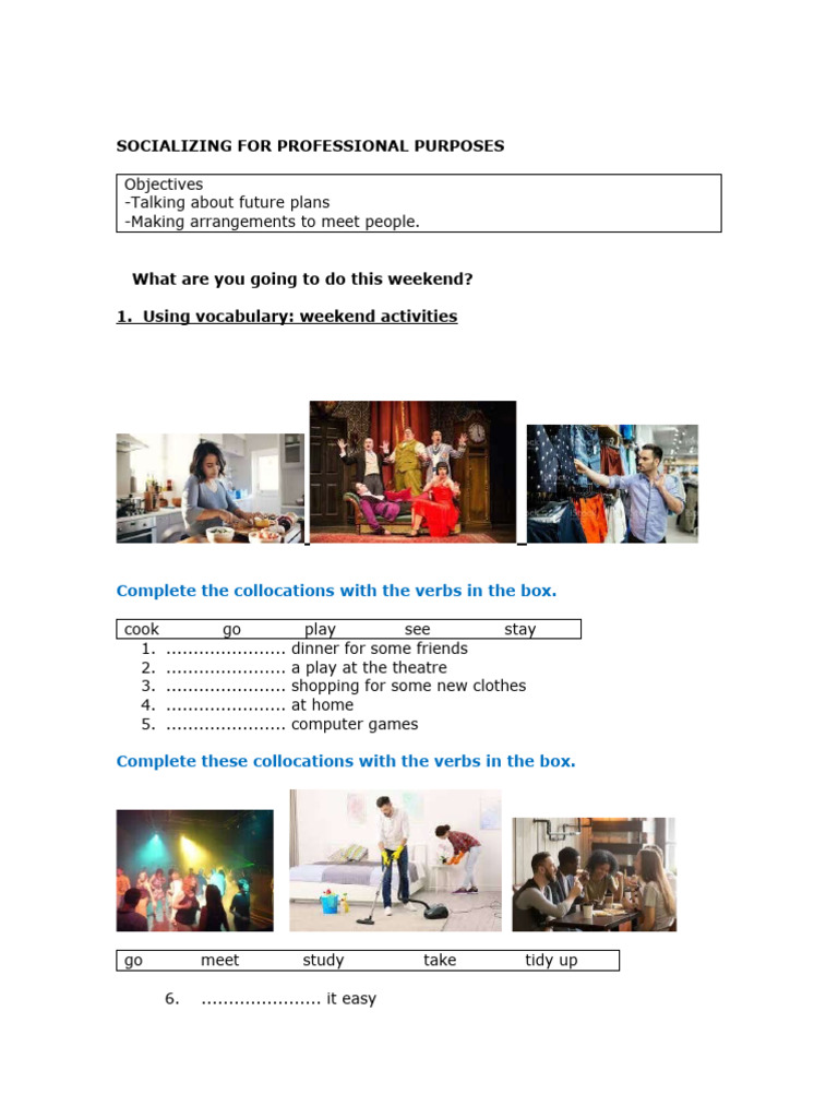 Weekend Socializing Plans Guide | PDF