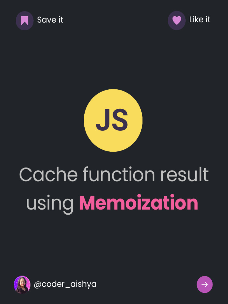 Memorization in JS | PDF | Cache (Computing) | Function (Mathematics) Memorization in JS | PDF | Cache (Computing) | Function (Mathematics)
