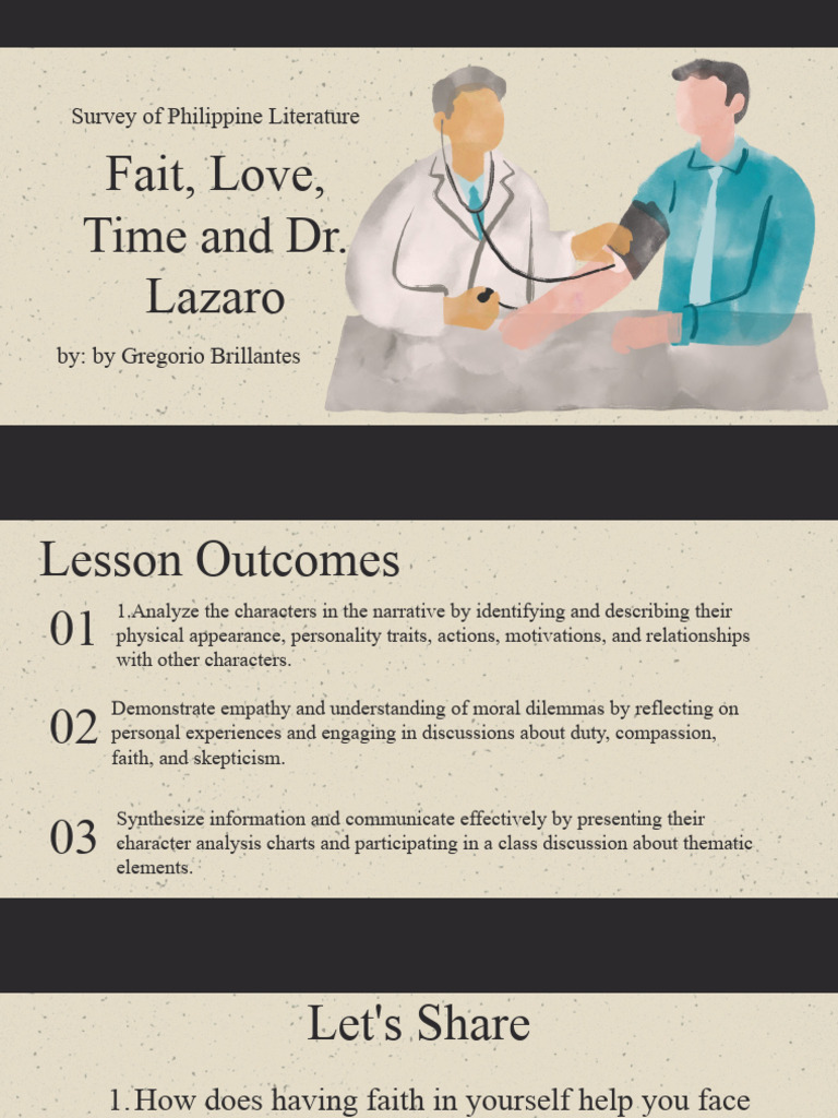 Dr. Lazaro. | PDF | Narrative | Faith