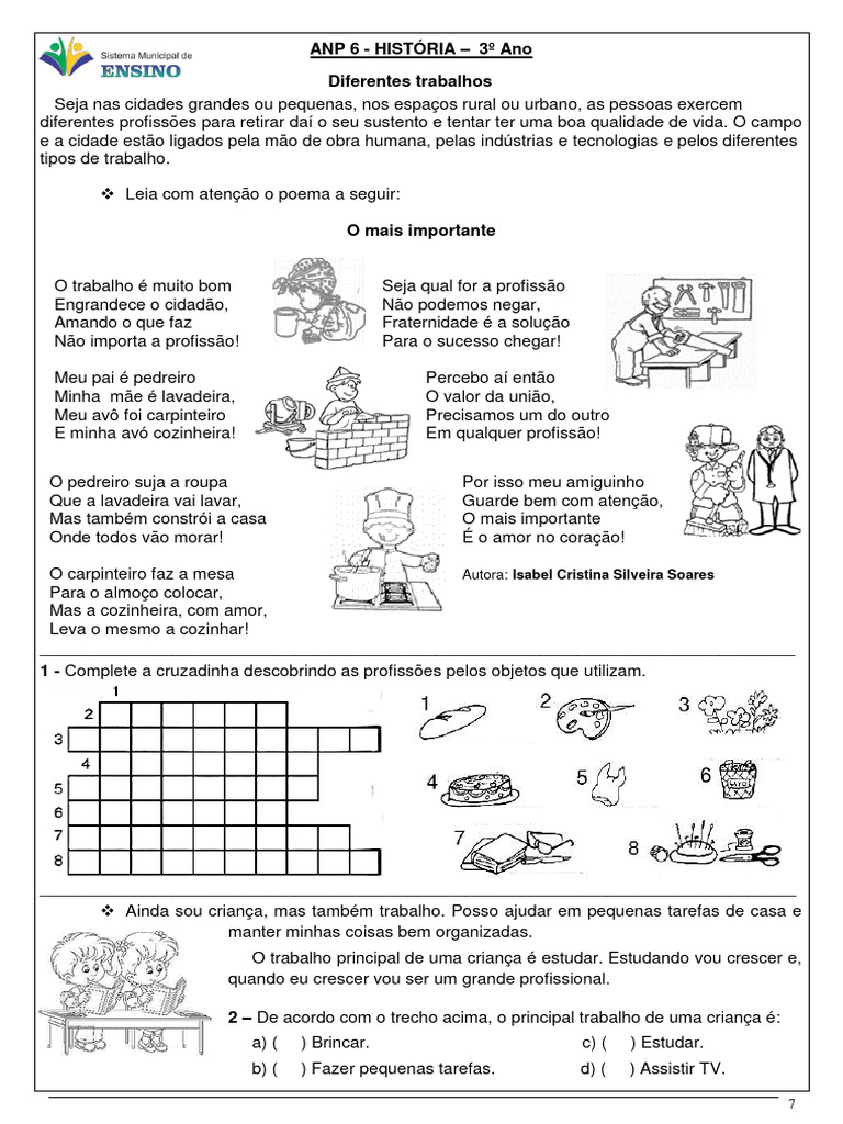 Ativ 3ºANO-7-7 | PDF | Amor