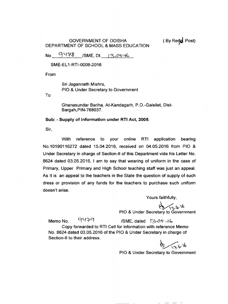 Dress Code Letter | PDF