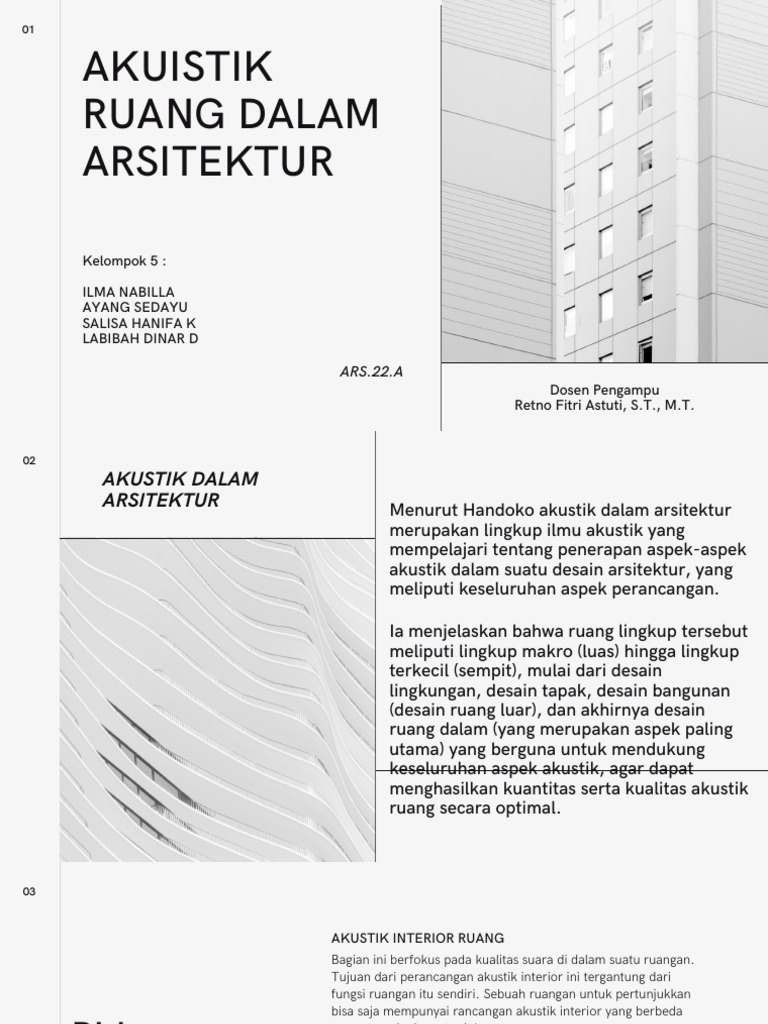 Akustik Interior dalam Arsitektur | PDF