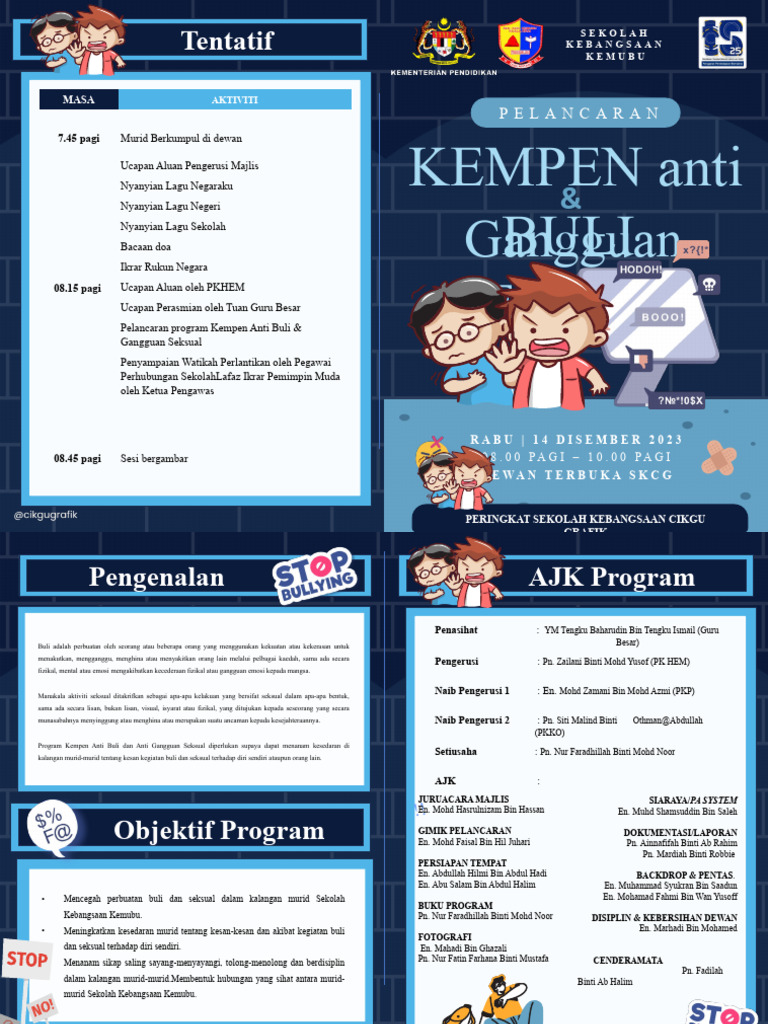 Buku Program Kempen Buli Dan Gangguan Seksual 2024 | PDF