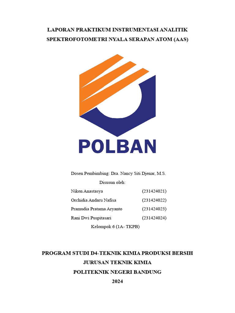 Laprak Spektrofotometri AAS | PDF