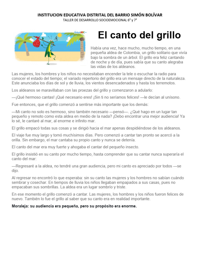 El Canto Del Grillo | PDF