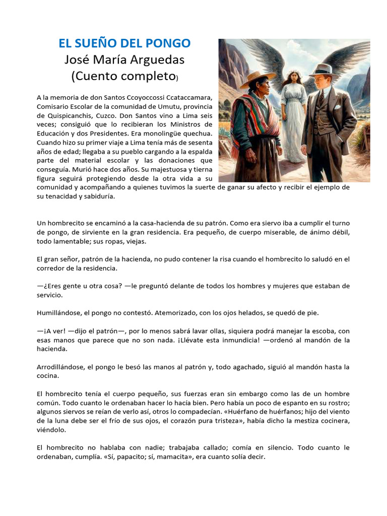 El Sueño Del Pongo | PDF