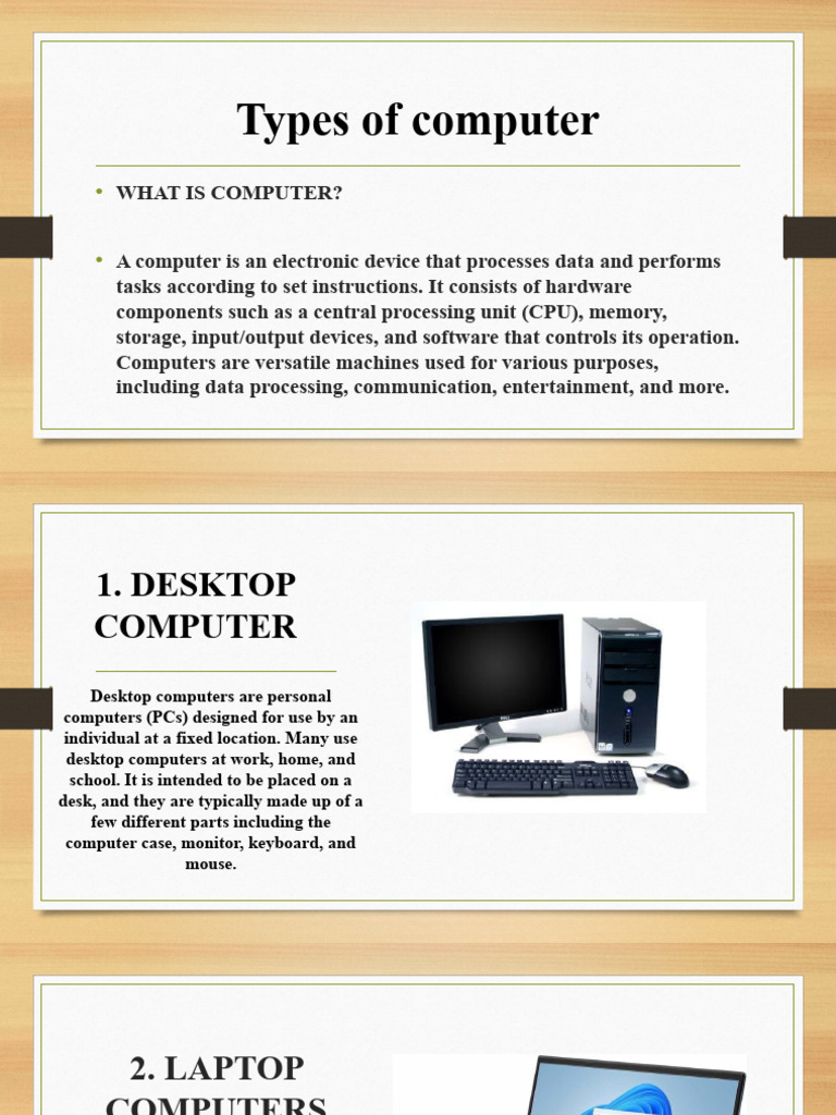 Types of Computer GROUP 15 Arnaiz' Group | PDF | Desktop Computer | Personal Computers