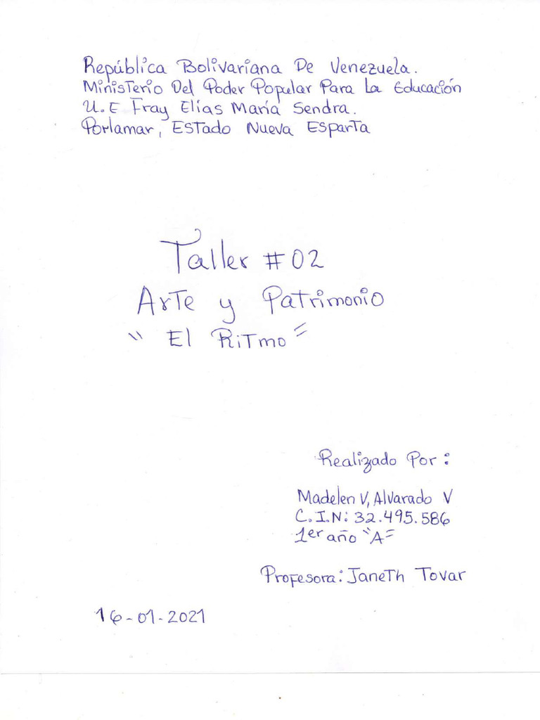 Arte y Patrimonio 2 El Ritmo | PDF