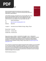 CHHiP Trial: Radiotherapy Protocols | PDF | Radiation Therapy | Ct Scan