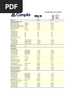 Sullair 3700 Series Compressor Specs | PDF | Horsepower | Electric Motor