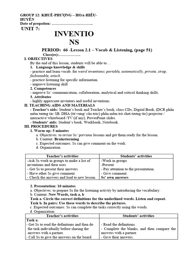 Unit 7 Vocabulary and Listening Guide | PDF | Question | Cognitive Science