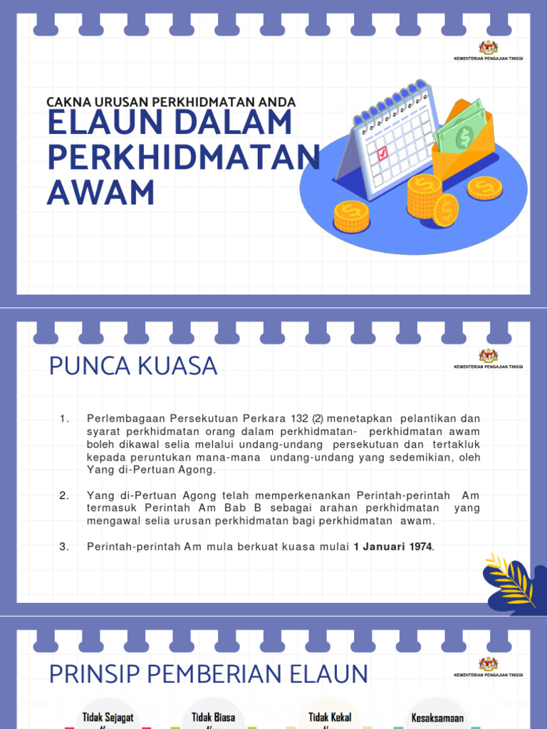 2022 09 19 Elaun Dalam Perkhidmatan Awam | PDF