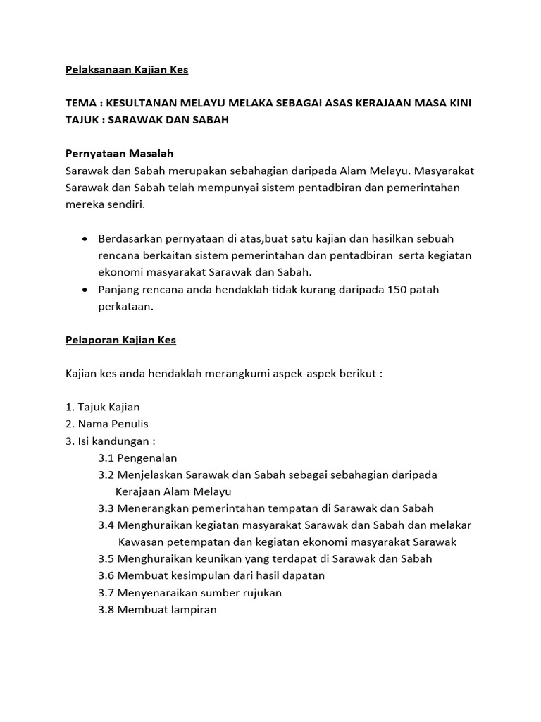 Pelaksanaan Kajian Kes Sej T2 | PDF