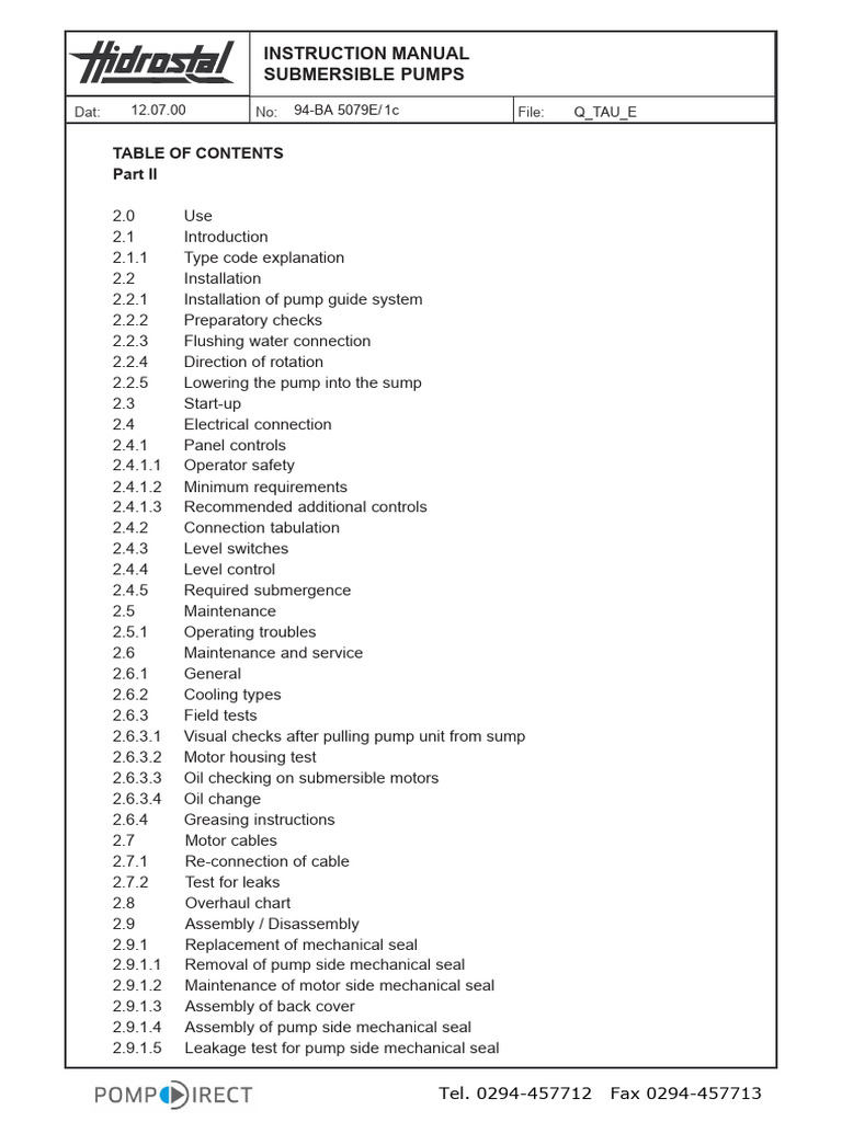 Hyd Ond Hand | PDF | Pump | Fuse (Electrical)