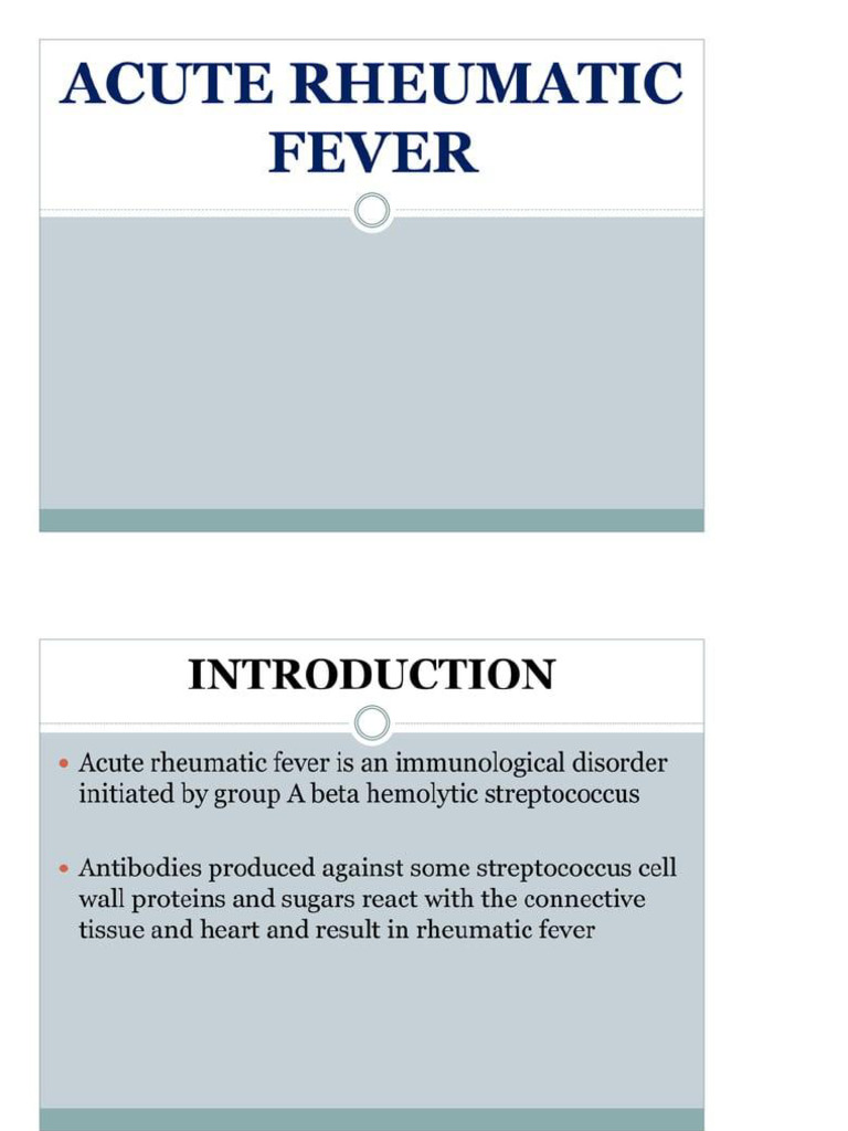 Acute Rhematic Fever | PDF