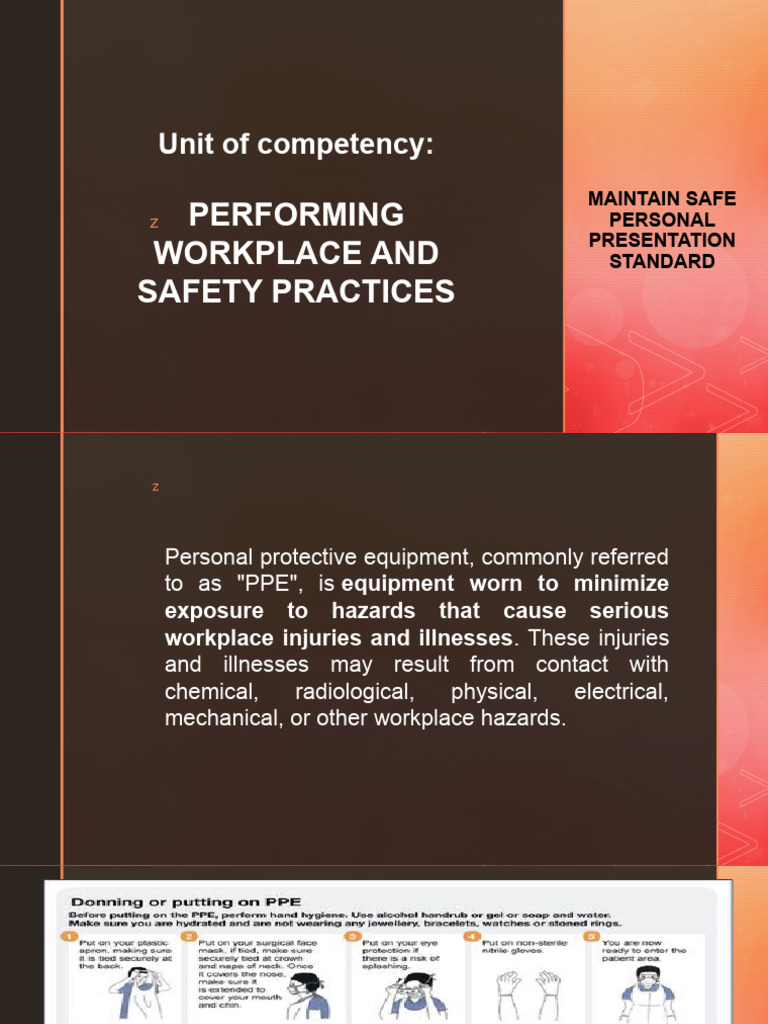 Maintain Safe Personal Presentation Standards | PDF