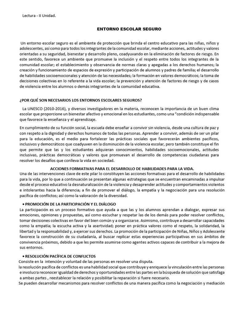 Lectura DPCC | PDF | Las emociones | Escuelas