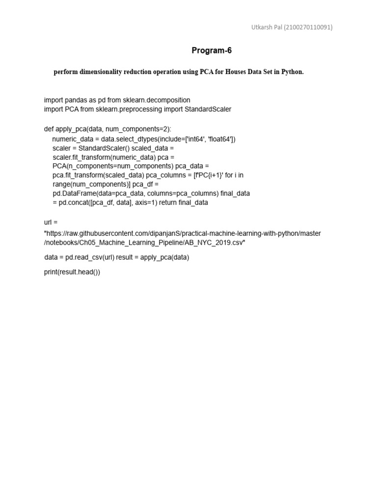 Utkarsh Da 5 Final | PDF | Multivariate Statistics | Analysis