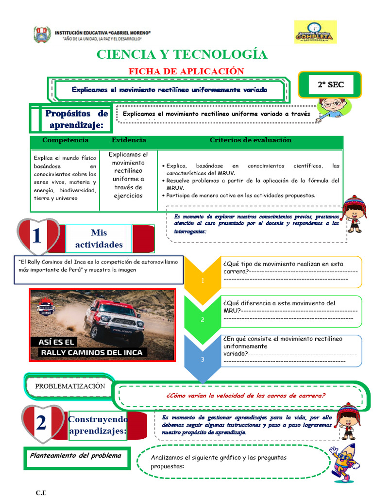 2° FICHA DE APLICACIÓN-SESIÓN4-SEM.1-EXP.4-CYT | PDF