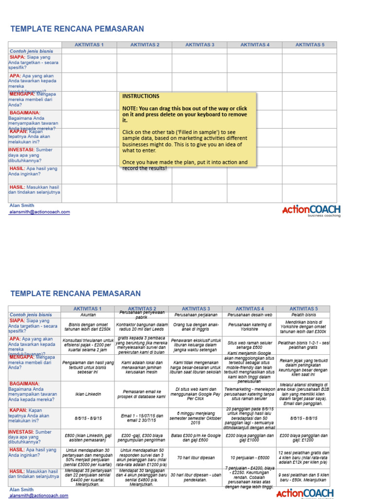 Marketing Plan Template | PDF