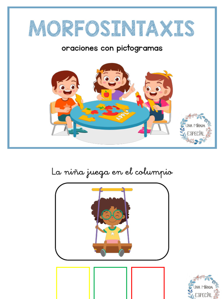 Morfosintaxis Con Pictogramas | PDF