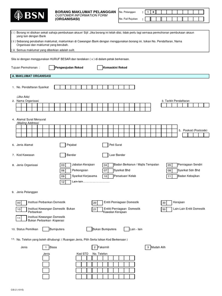 OpenAccForm BM Bsn | PDF