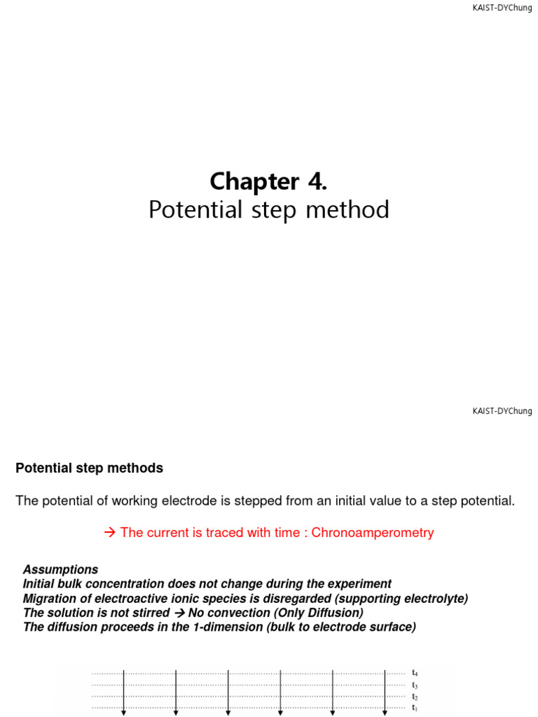 Chronoamperometry & Potential Steps | PDF