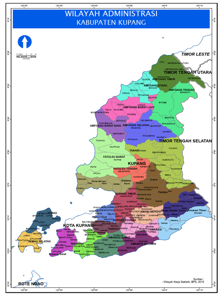 Peta Kabupaten Kupang | PDF