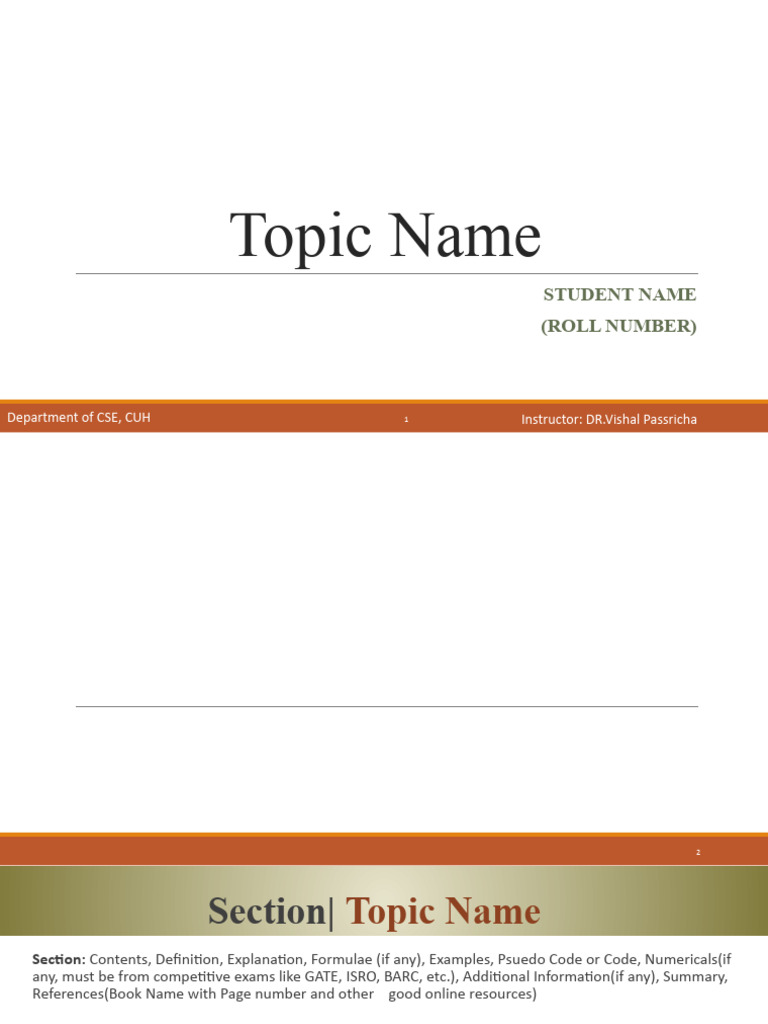 Topic_Presentation_Template | PDF | Human Communication