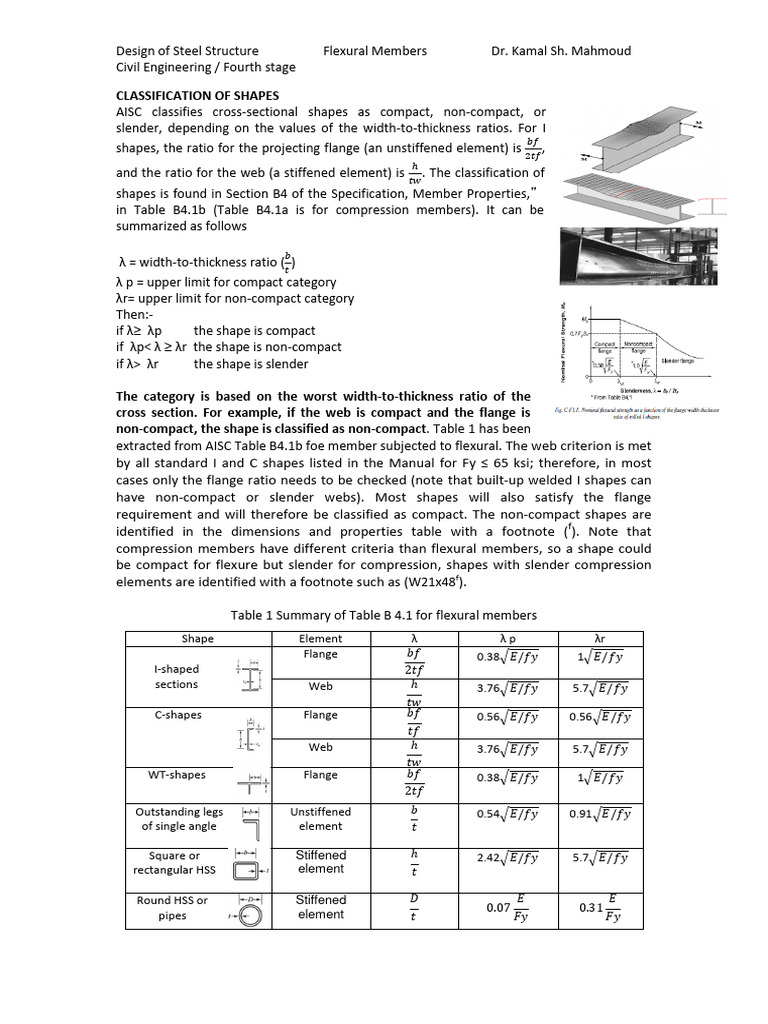 Flexural Member Design in Steel Structures | PDF | Buckling | Beam ...