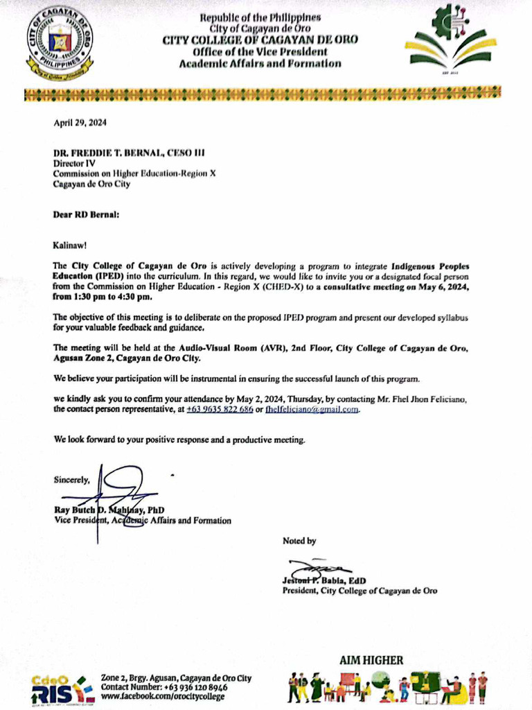 Letter To CHED X | PDF