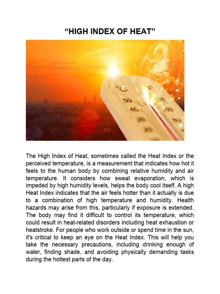 Understanding the Heat Index | PDF