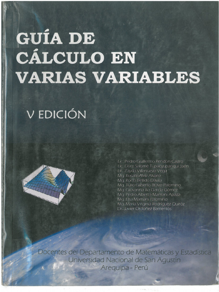 Guia de Calculo en Varias Variables - 240313 - 133430 | PDF