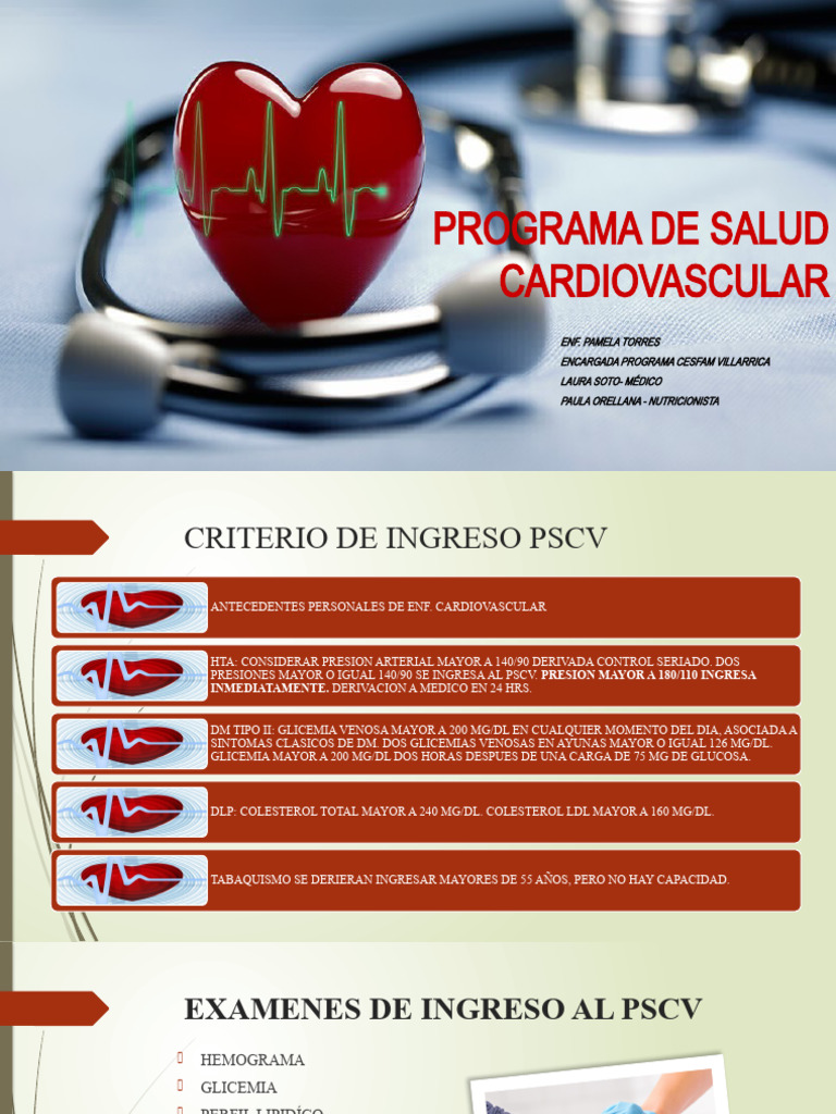 Programa Cardiovascular | PDF | Hipertensión | Colesterol