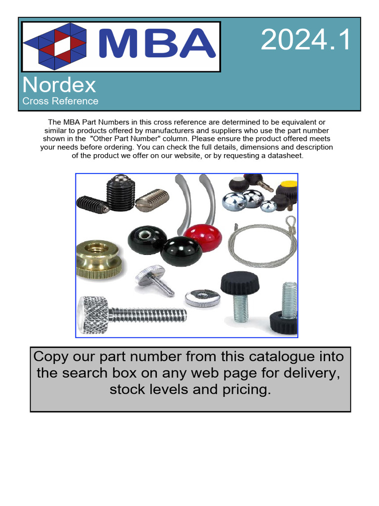 Cross Reference Nordex | PDF