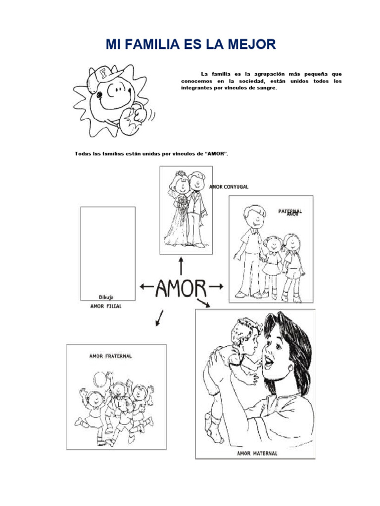 La Familia: Tipos y Funciones para Niños | PDF