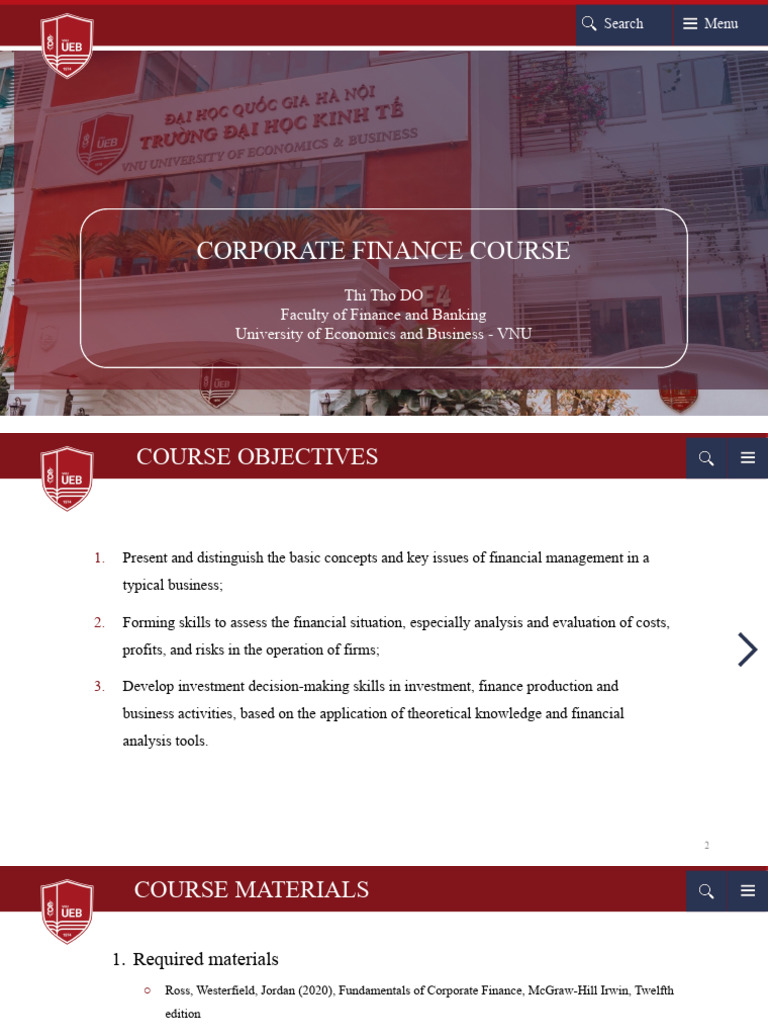 CF1 Lec1 Introduction To Corporate Finance | PDF | Valuation (Finance) | Business
