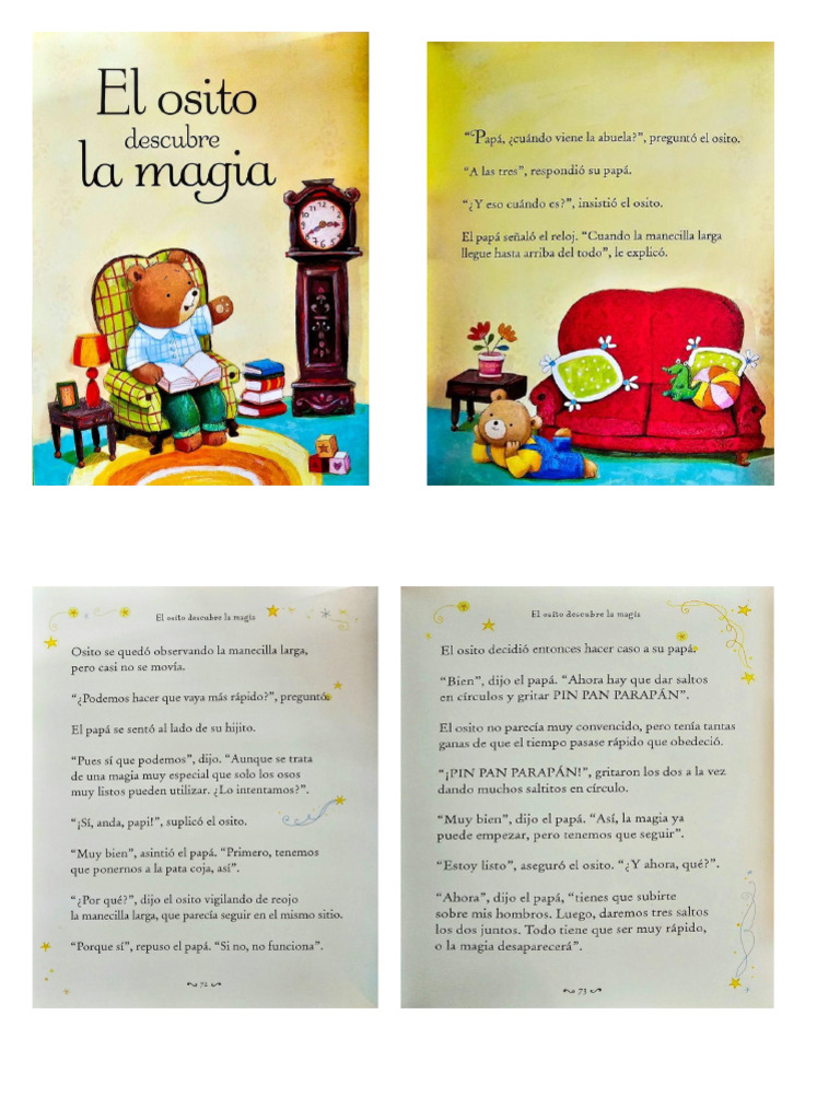 Cuento de Oso Cariñosito | PDF