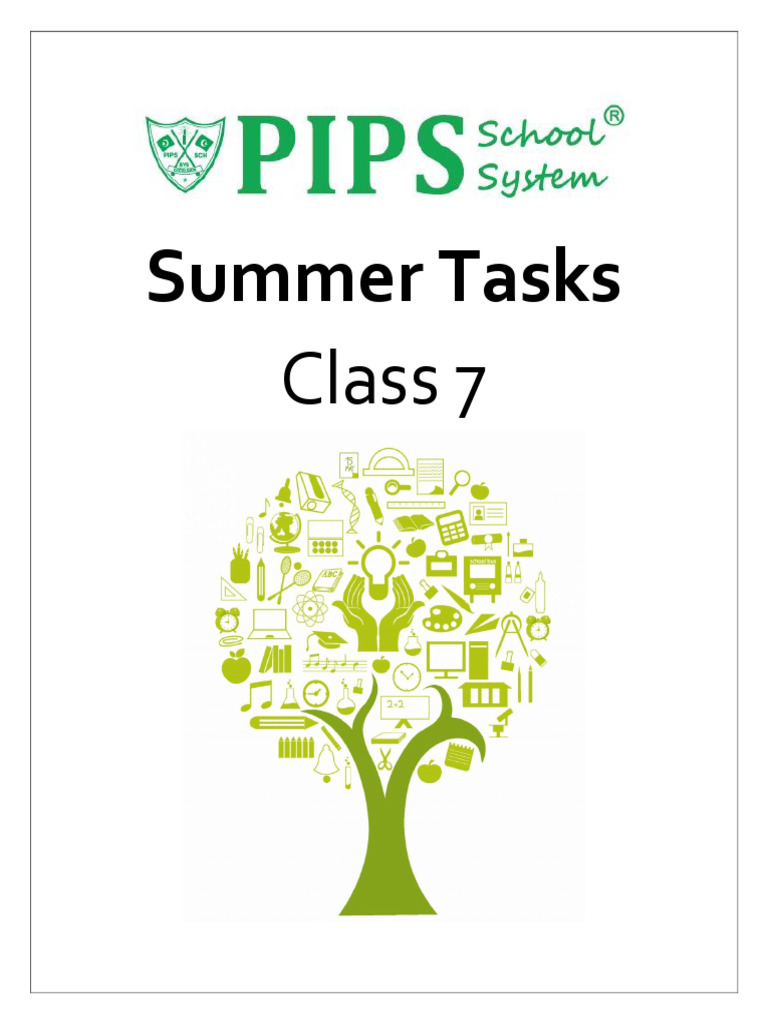 Class 7 Summer Tasks 2020 | PDF | Educational Technology