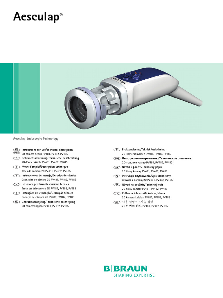 Aun Aesculap - Videocamera Cmos Full HD - Istruzioni Per L'uso | PDF ...
