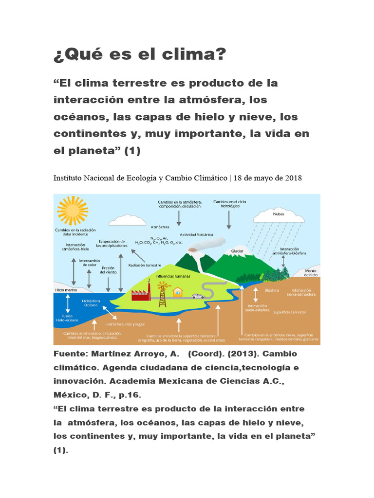 Definición y factores del clima terrestre | PDF | Clima | Clima