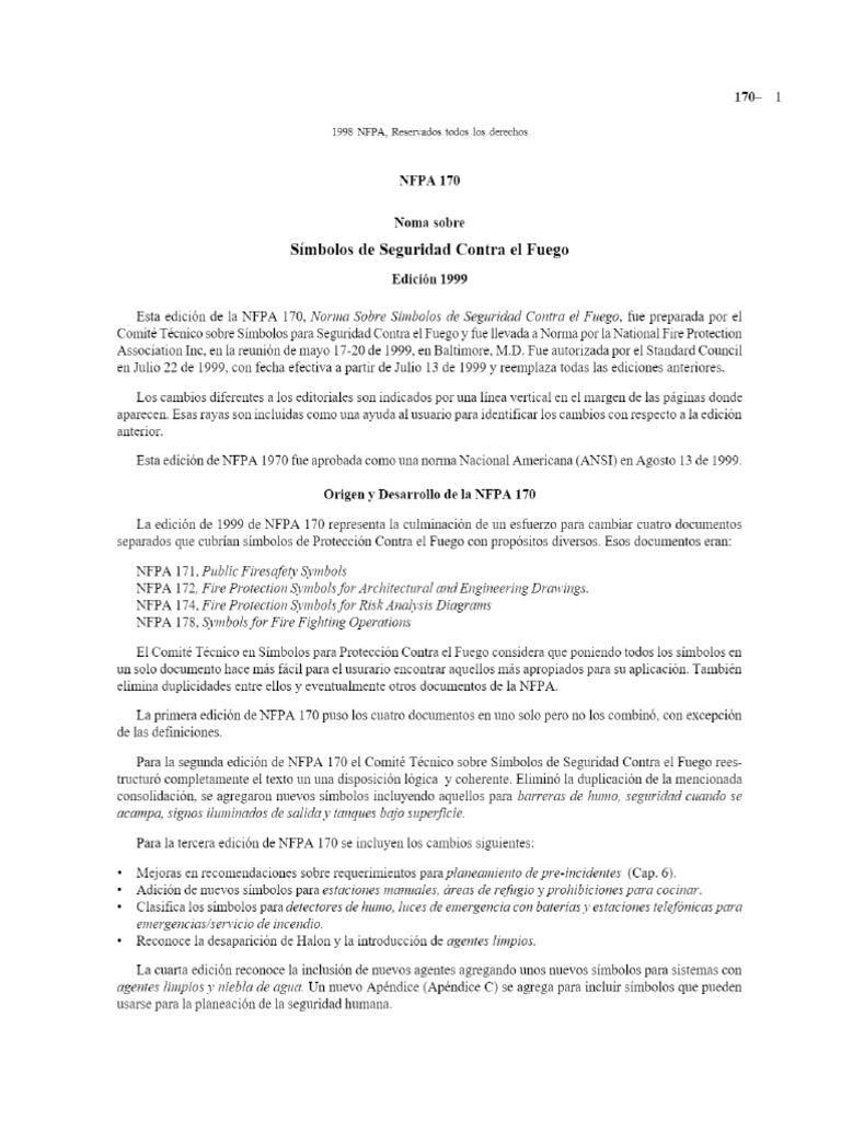 NFPA 170 - Simbolos de Seguridad Contra Fuegos | PDF