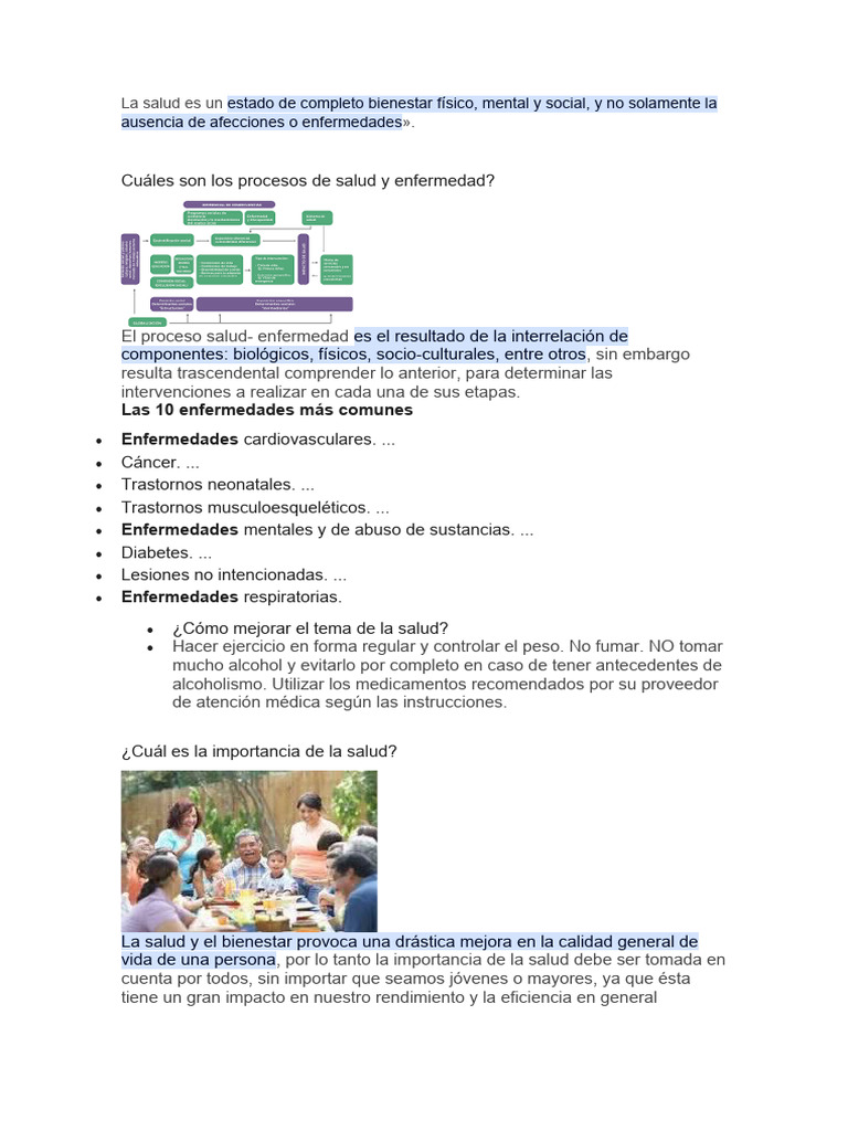 Procesos y Clases de Salud y Bienestar | PDF | Dieta | Nutrición