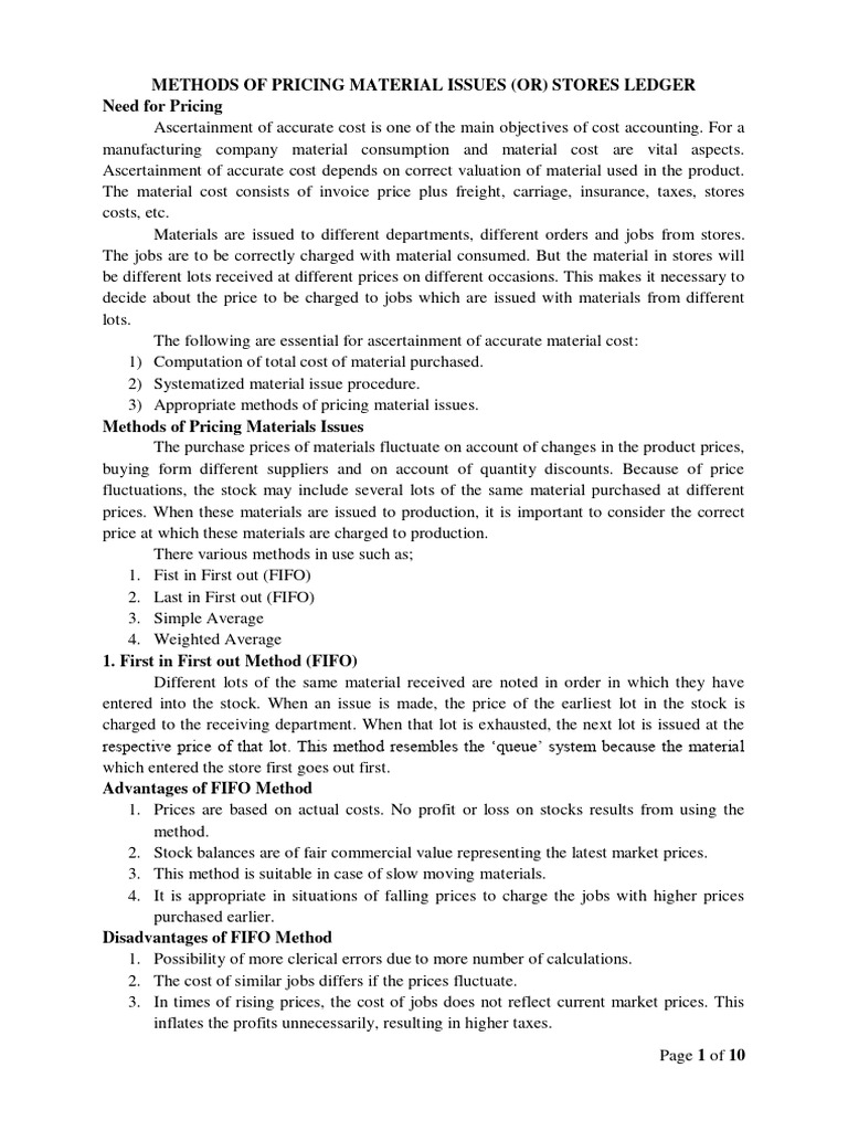 Lifo Fifo Pdf Economies Business